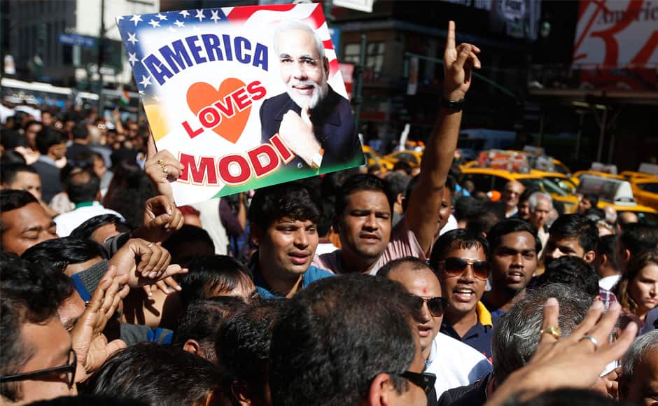 Photos: Narendra Modi's grand speech at the jam-packed Madison Square ...