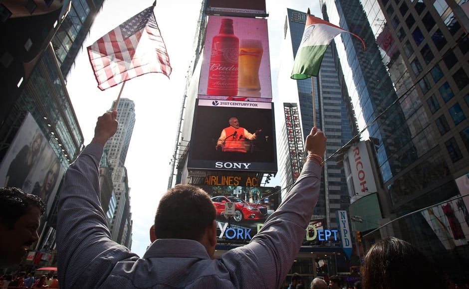 Photos: Narendra Modi's grand speech at the jam-packed Madison Square ...