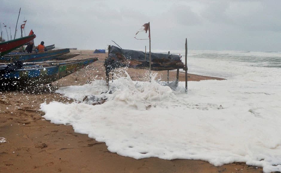 Photos: Visakhapatnam worst-hit as Cyclone Hudhud hits Andhra, Odisha ...