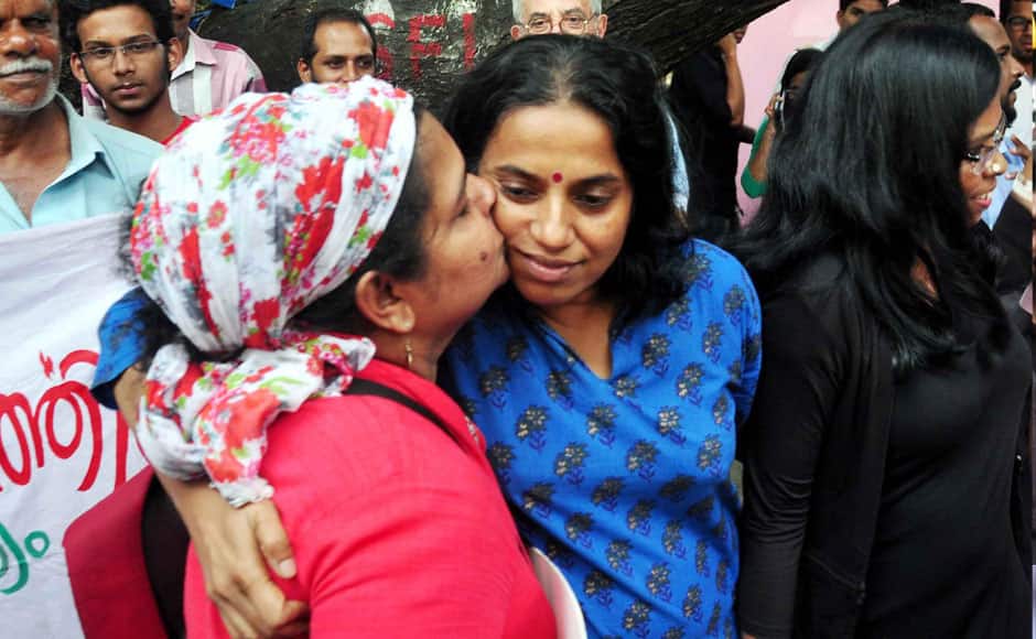 Photos: 'Kiss of Love' protest rally takes place in Kochi, around 50 ...