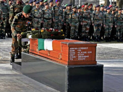 Killed in Jammu and Kashmir encounter, Colonel MN Rai laid to rest amid ...
