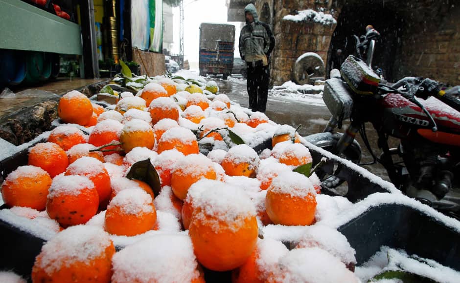 Photos: Jordan, Jerusalem blanketed with snow as winter storm hits ...