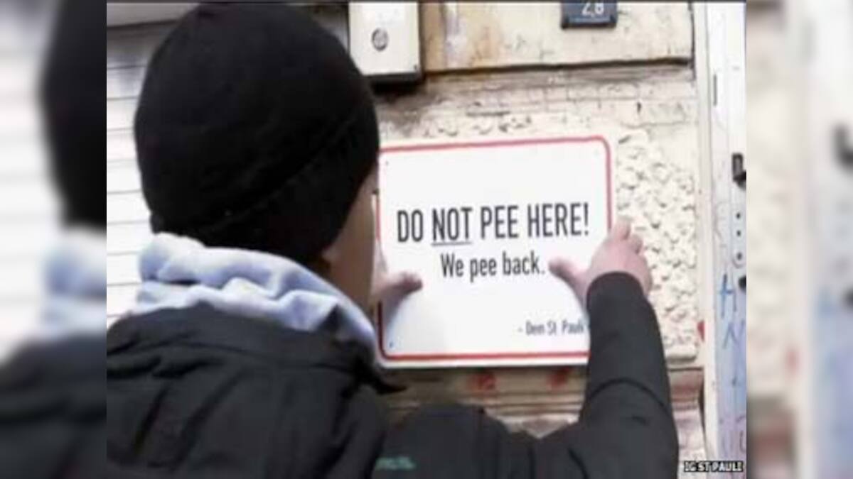 'Pee'back time: Special water-repellant paint takes on late-night ...