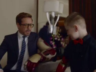 A real superhero: 'Iron Man' Robert Downey Jr presents boy with bionic ...