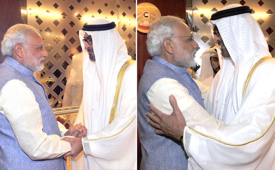 On the first day of UAE visit, Modi takes selfie at Sheikh Zayed Grand ...