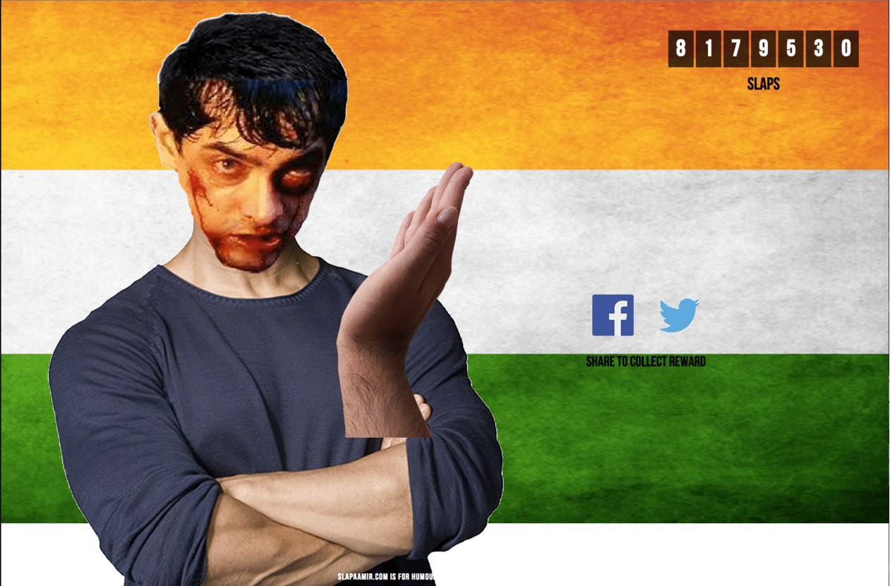 Happy Slapsgiving: Website lets you ‘Slap Aamir’ and earn 1 lakh ...