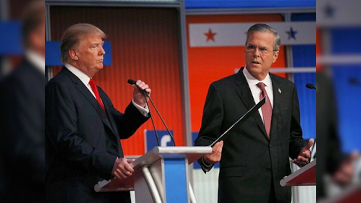 Donald Trump and Jeb Bush Spar at GOP Debate, Republicans debate how to ...