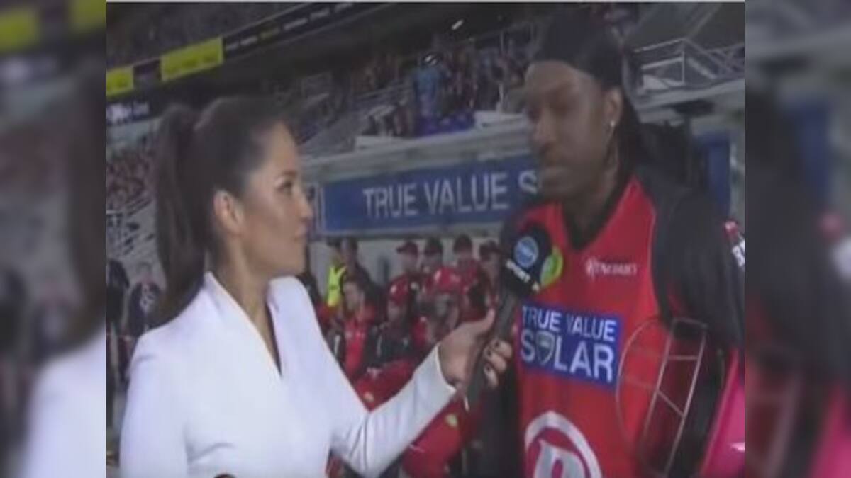 Australian reporter hugs female colleague on air, sparks Chris Gayle ...
