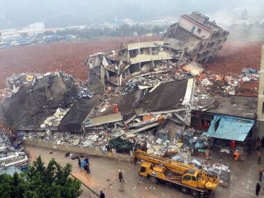China Landslide: Two-storey building collapses, claims 6 lives-World ...