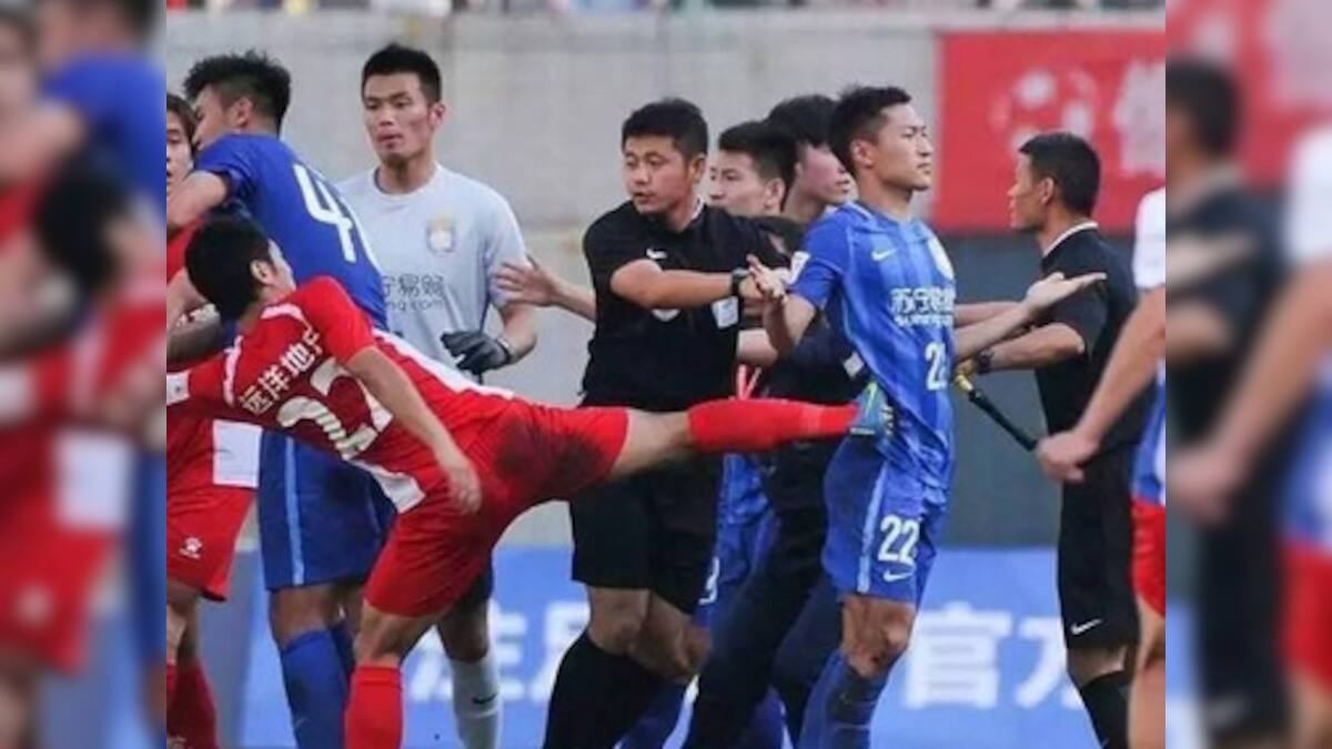 Shaolin shocker: Mass brawl erupts in Chinese FA Cup match between ...