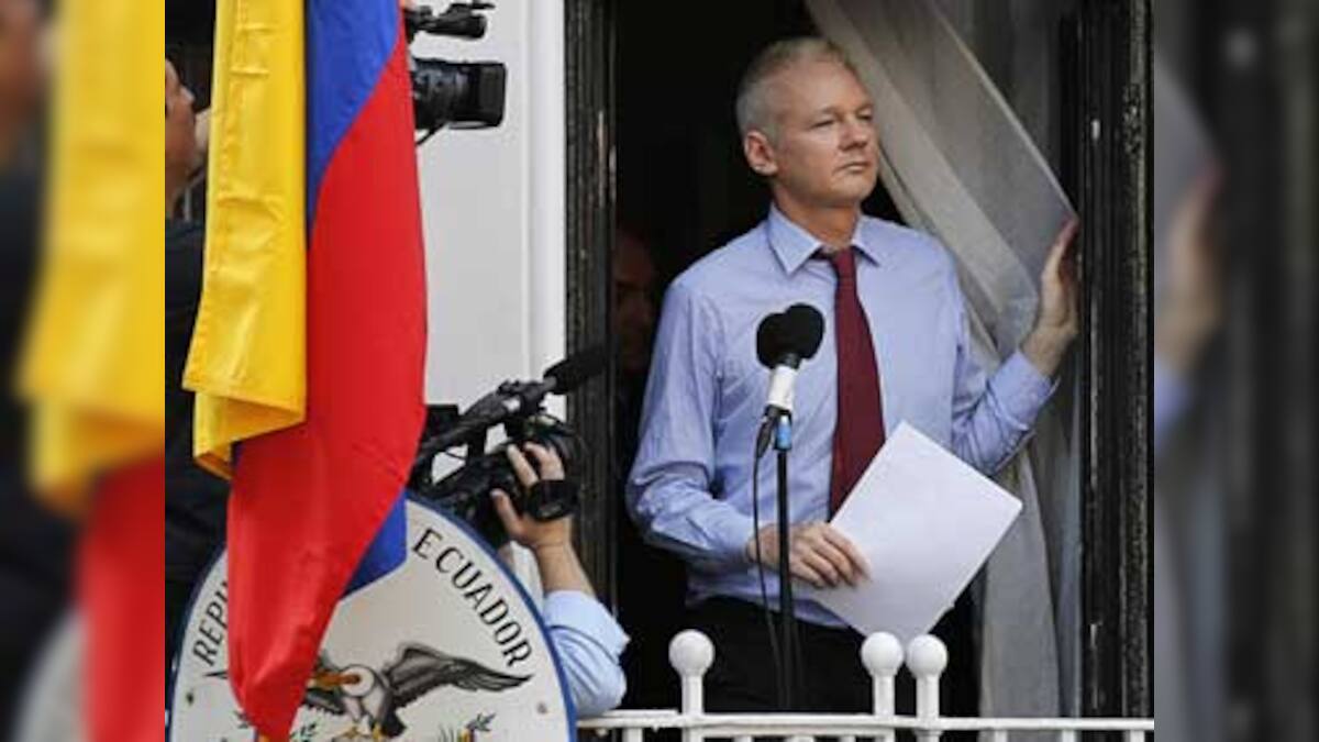 Angry Julian Assange starts his fifth year cooped in London embassy ...