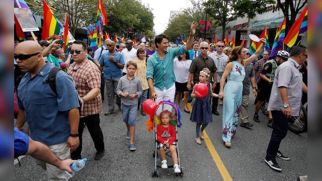 Canada's PM Justin Trudeau leads Vancouver Pride Parade – Firstpost