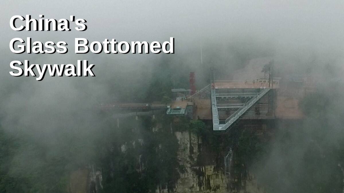 Watch: China gets a new glass bottom skywalk – Firstpost