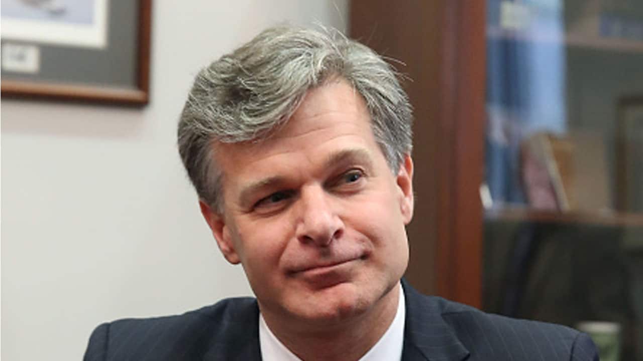 Christopher Wray sworn in as new FBI director by Attorney-General Jeff ...