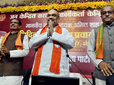 Amit Shah in Bhopal: BJP chief hails Narendra Modi govt's clean record ... Amit Shah in Bhopal: BJP chief hails Narendra Modi govt's clean record ...
