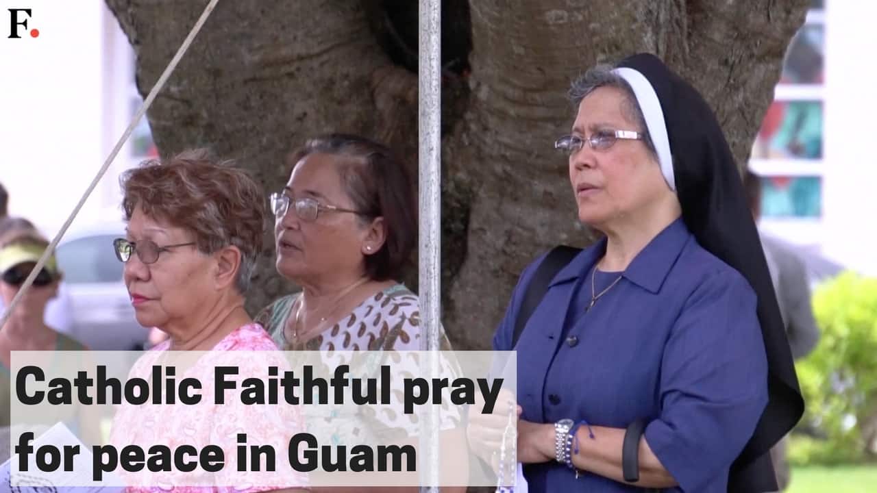 Watch: Guam residents pray for peace as North Korea deadline looms ...