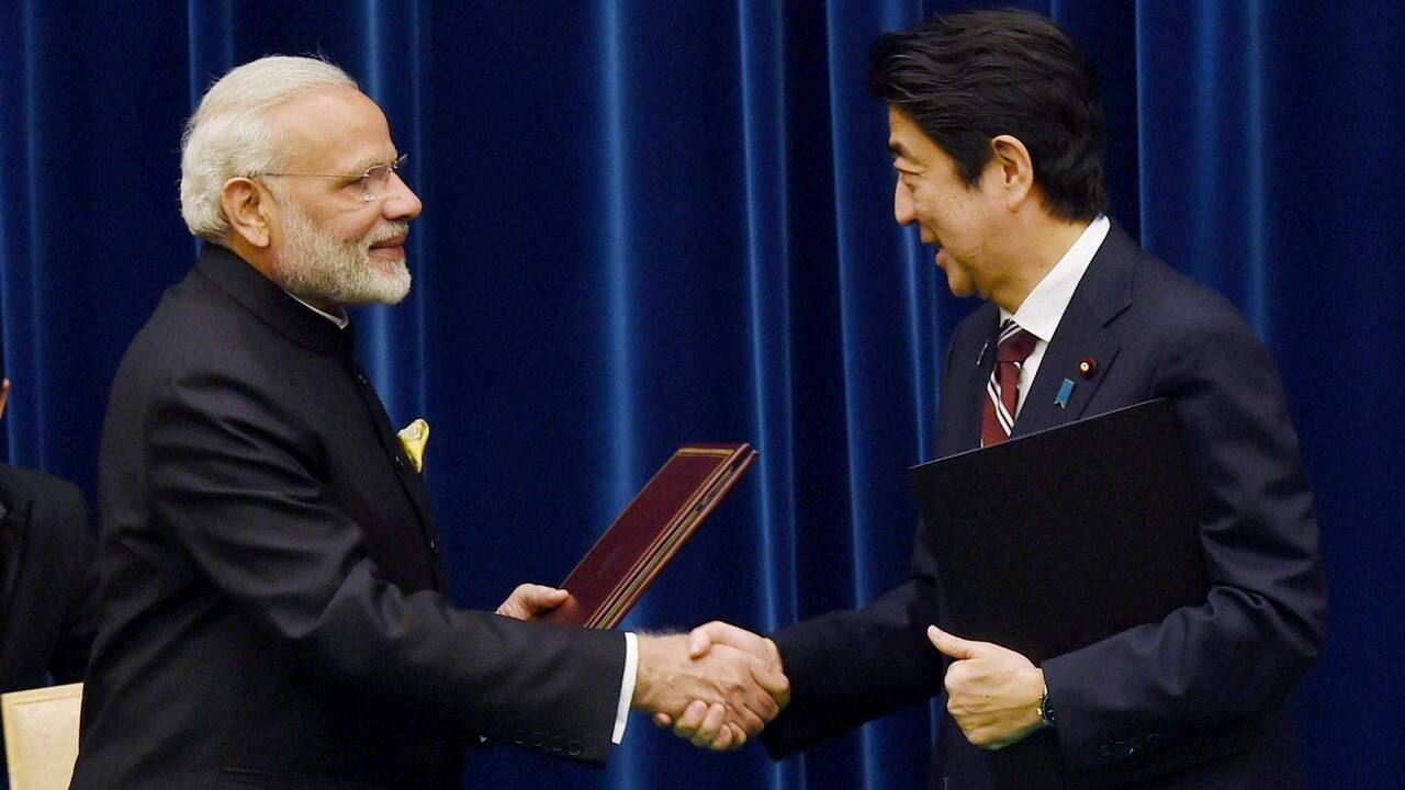 Narendra Modi ushers Gujarat election on bullet train: With Shinzo Abe ...