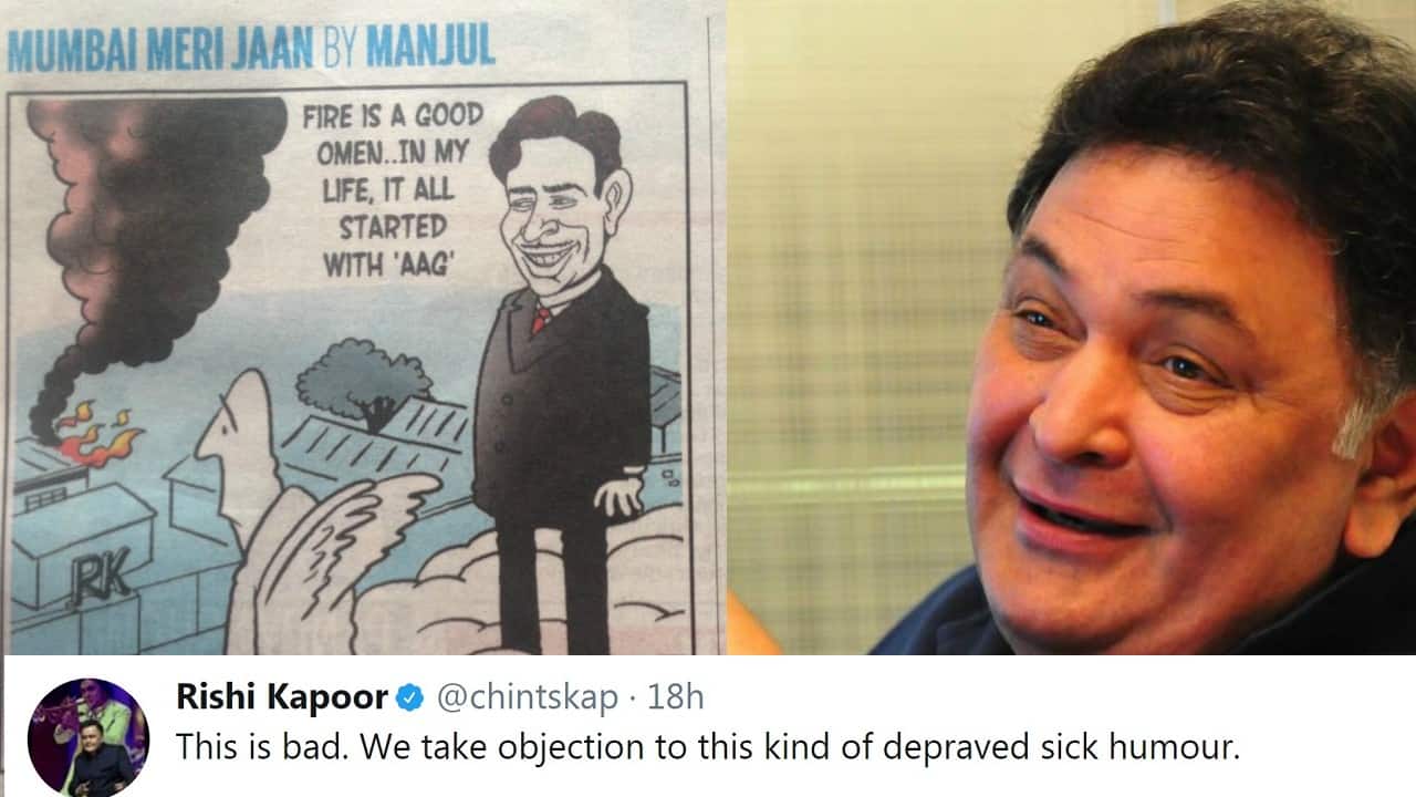 Rishi Kapoor lashes out at cartoonist for comic about RK Studio fire ...