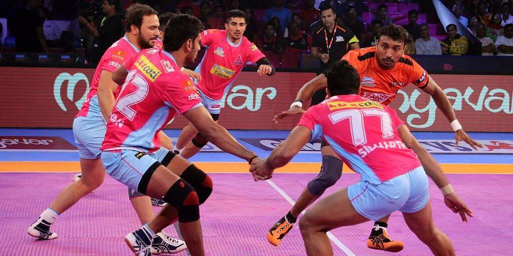 Pro Kabaddi League 2017: Haryana Steelers edge past Telugu Titans; Jaipur Pink Panthers win ...