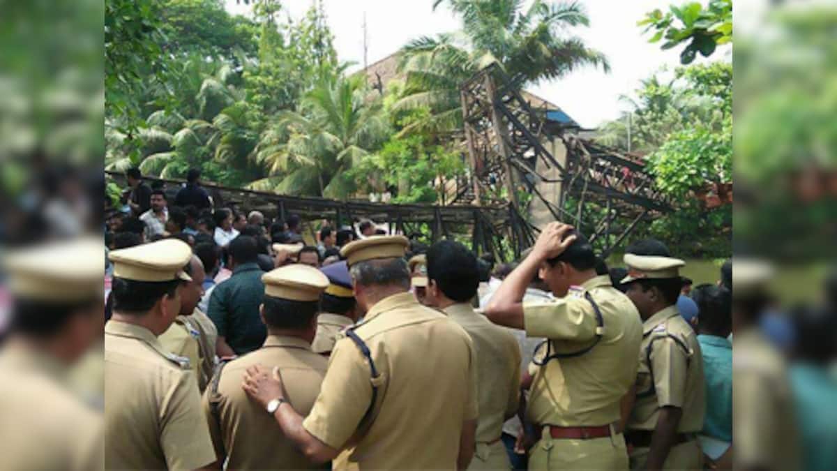 Iron bridge collapses in Kerala's Kollam district; one killed, 57 ...