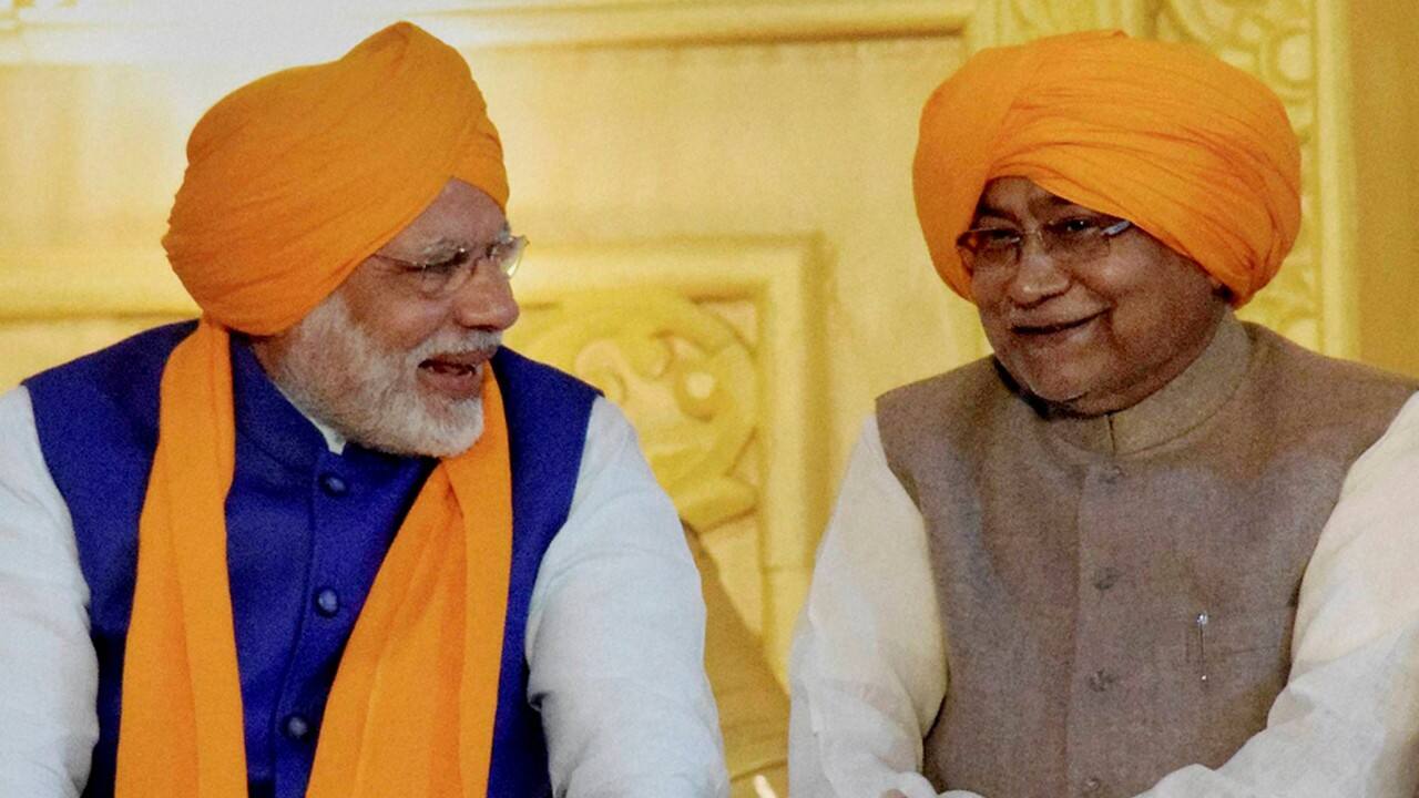 Narendra Modi shares stage with Nitish Kumar for the first time since ...