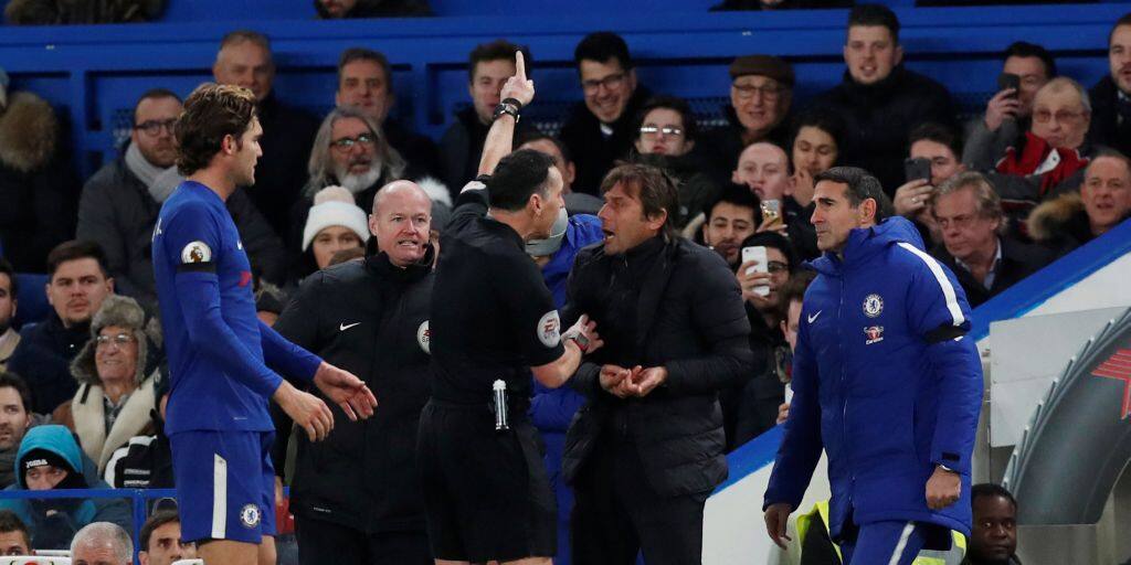 Premier League: Antonio Conte apologises for 'animated' rant at referee ...
