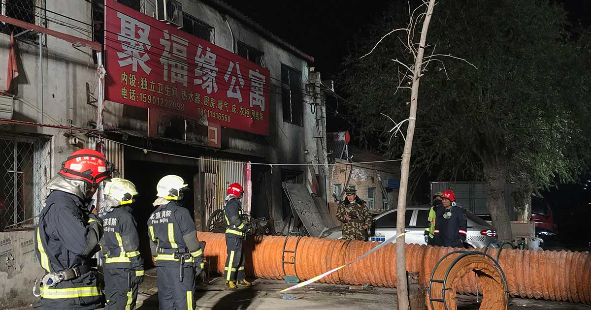 Beijing blaze: 19 killed by fire in rental apartments; fire department ...