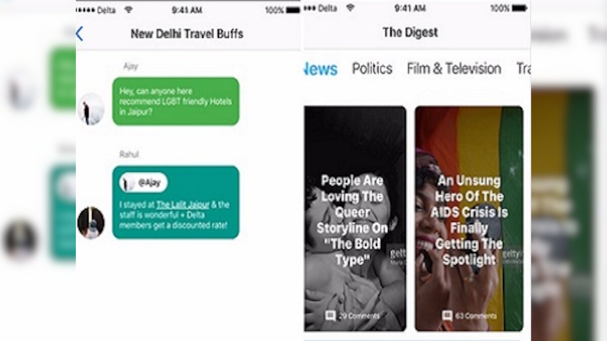 Indias First Homegrown App For And By The Lgbt Community Delta Hopes