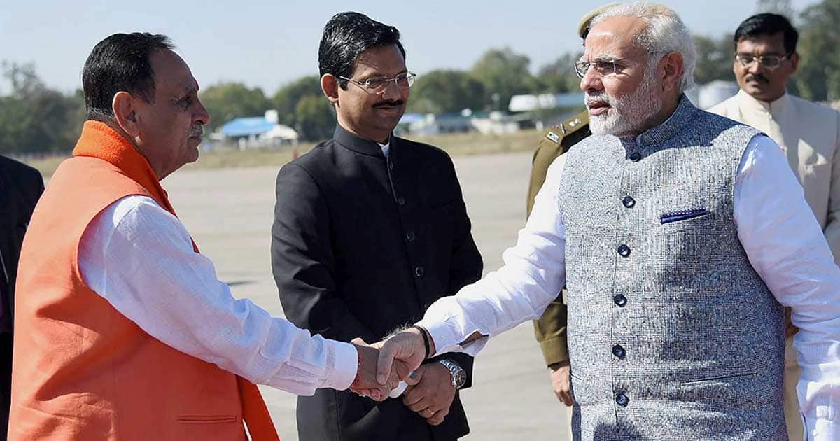 Four former Gujarat chief ministers come together at Vijay Rupani's ...