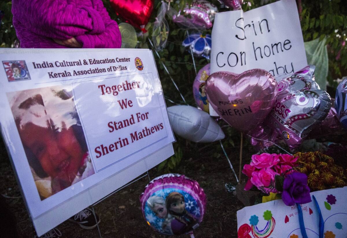 Sherin Mathew death: Foster parents denied access to their 3-year-old ...
