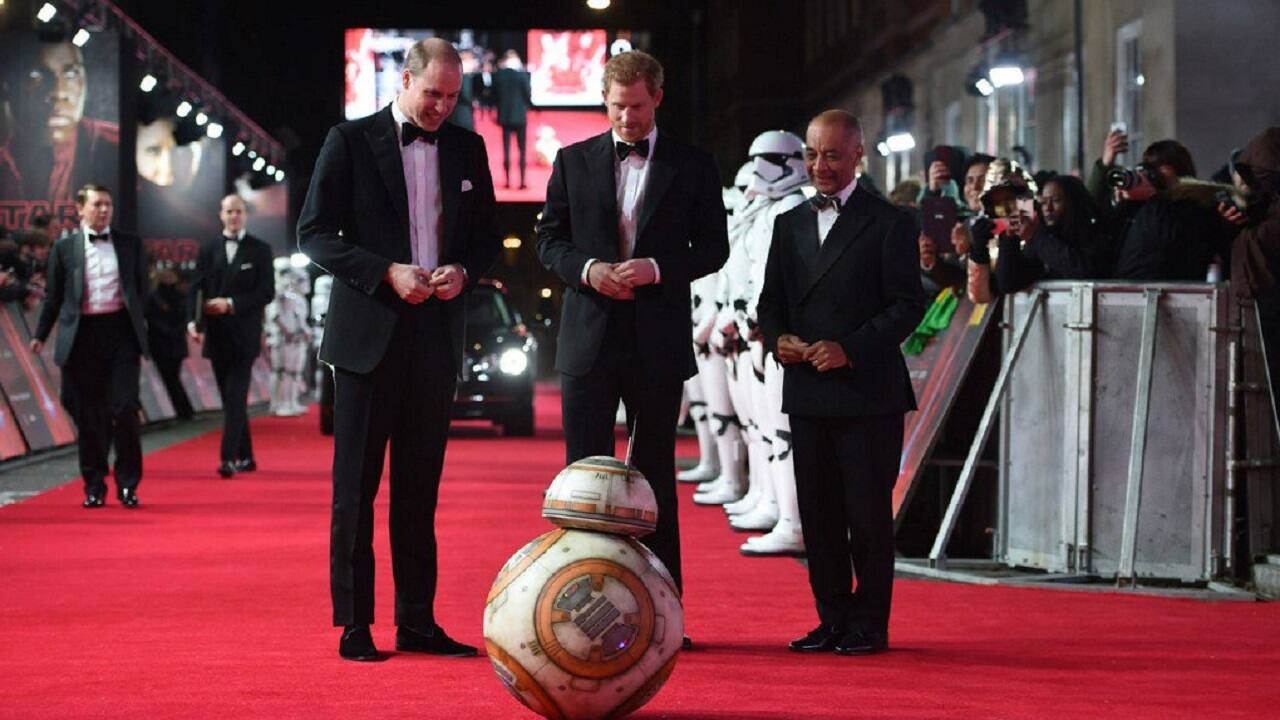 Star Wars: The Last Jedi - Prince William, Harry attend London premiere ...
