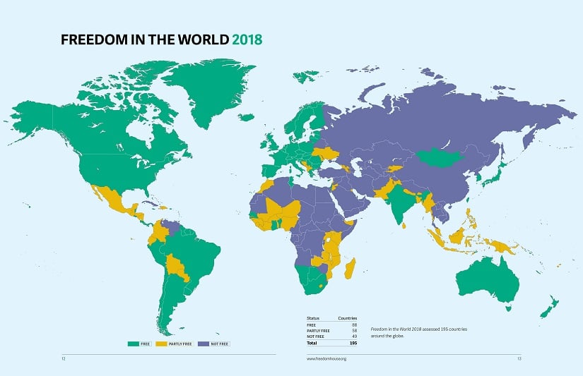 Global freedom on decline for past 12 years, says report: 71 countries ...