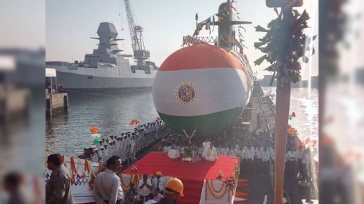 INS Karanj, India's third Scorpene class submarine, launched in Mumbai ...