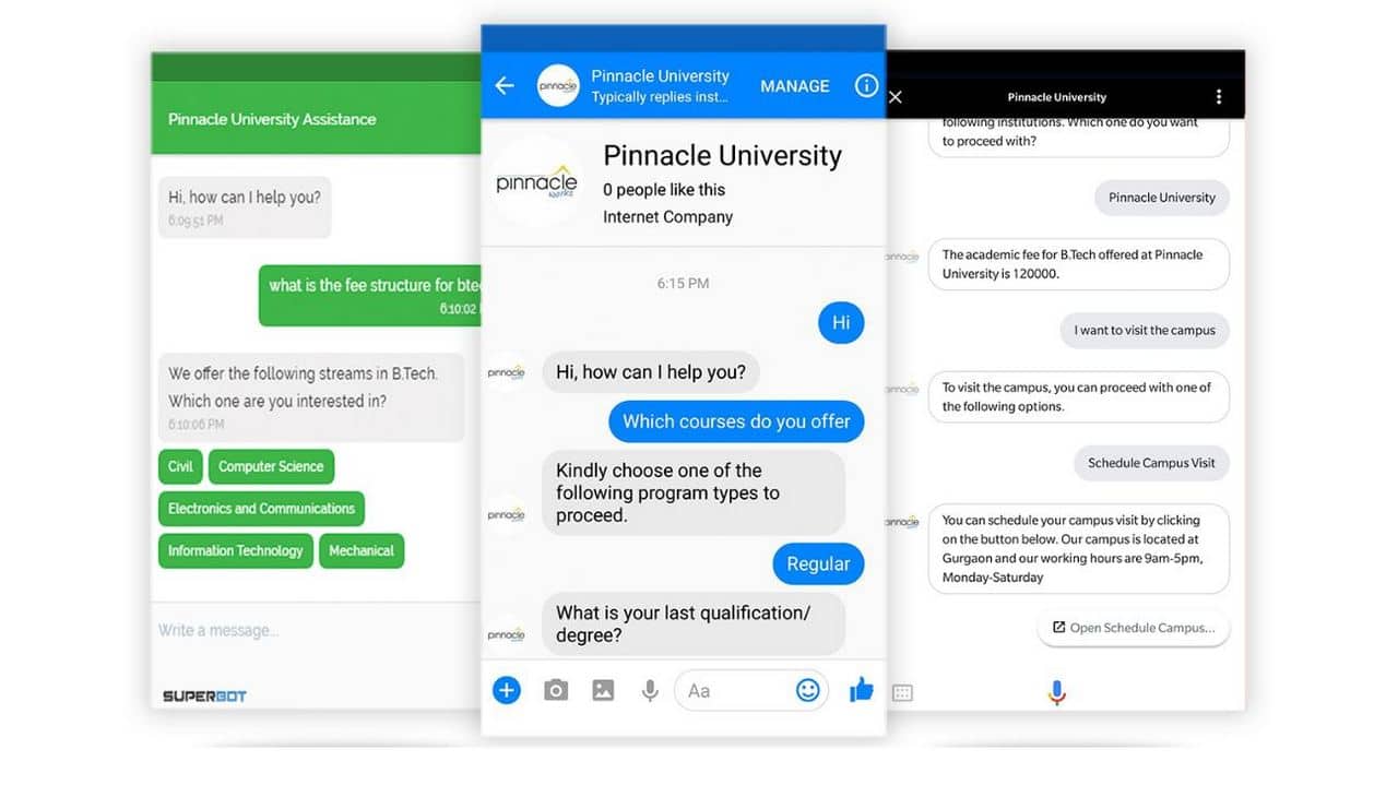 SuperBot is a chatbot designed to help educational institutes meet ...