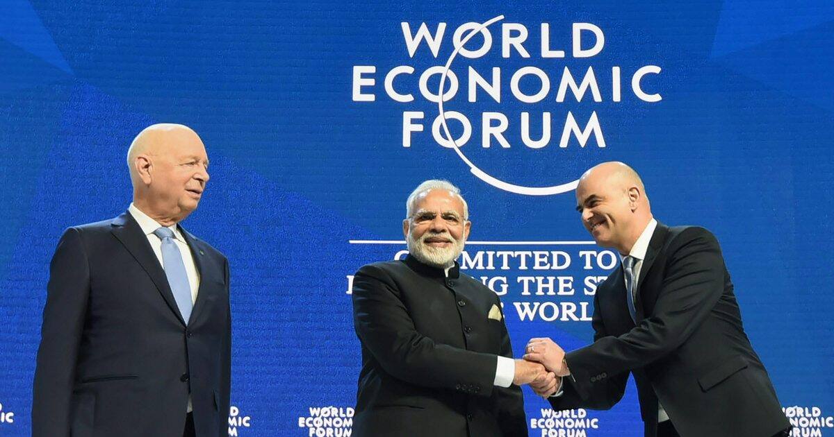 Narendra Modi debuts at WEF: PM hits out at protectionism in Davos ...