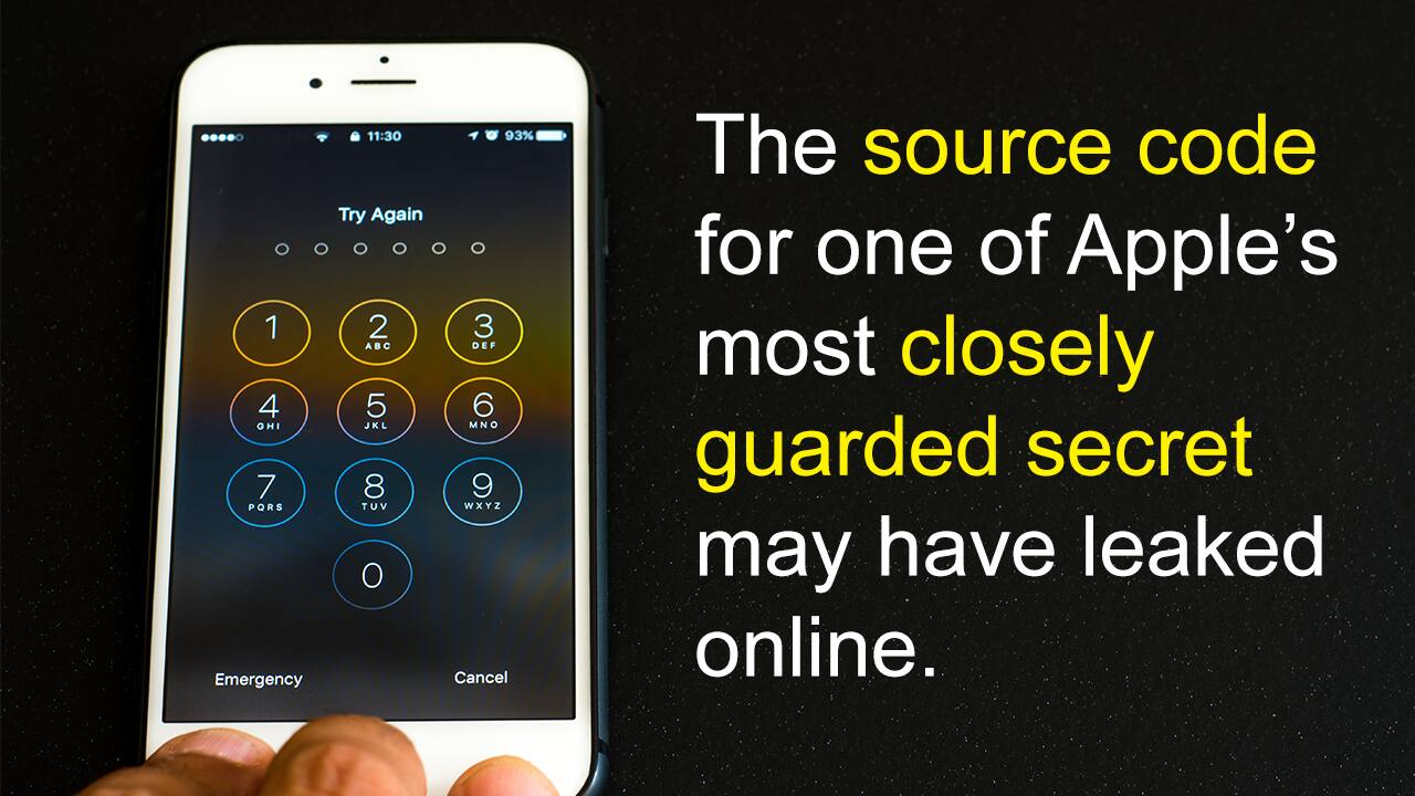 A core part of Apple's iOS source code may have been leaked online ...