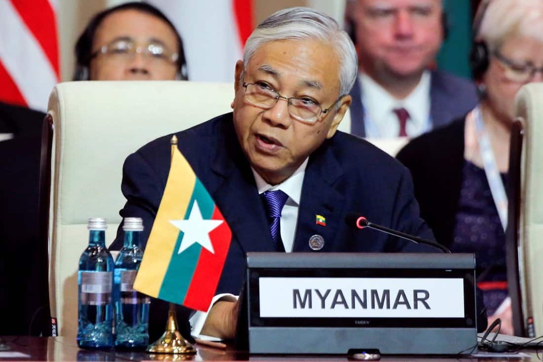 Htin Kyaw, Myanmar's first civilian president in 50 years, steps down ...