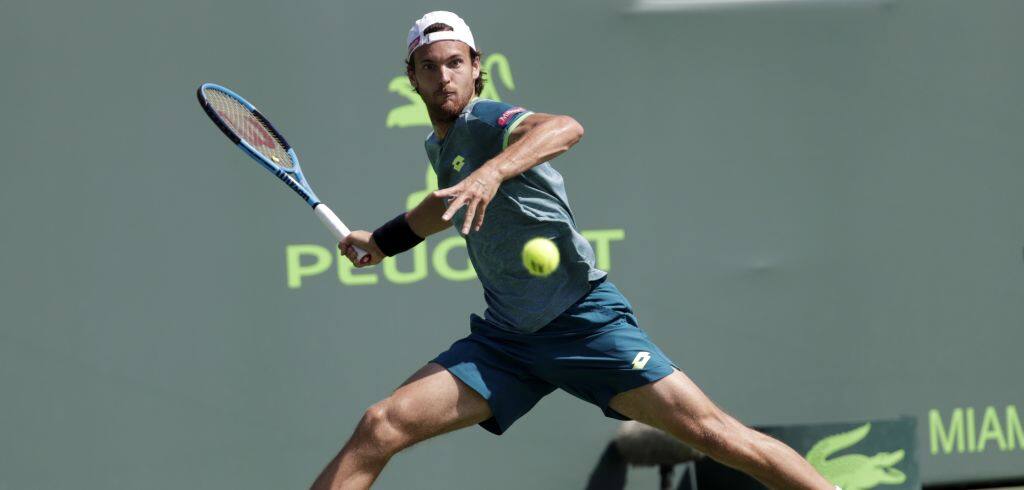 Miami Open: Joao Sousa beats Ryan Harrison to set up David Goffin clash ...