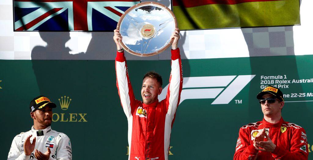 Australian Grand Prix: Lucky Sebastian Vettel snatches Lewis Hamilton’s ...