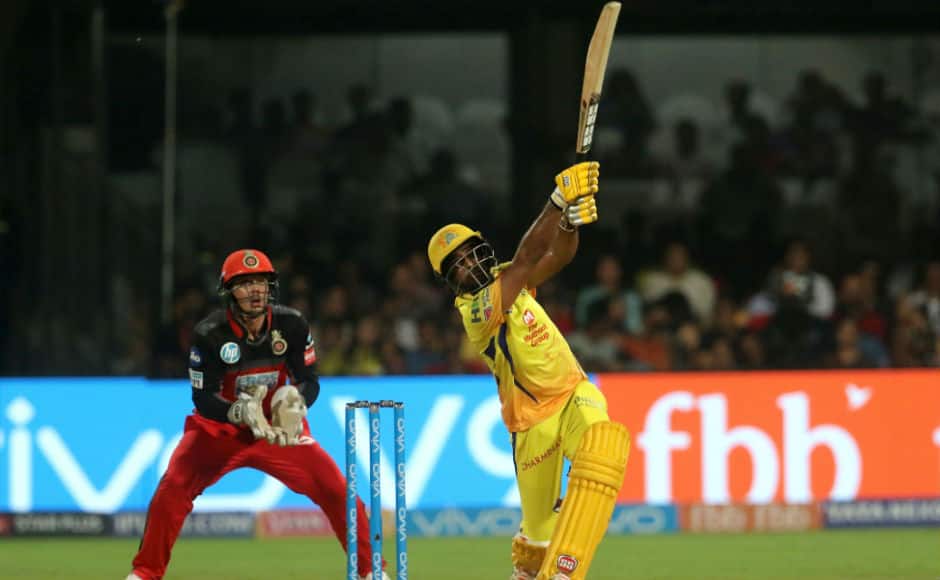 Ambati Rayudu, MS Dhoni share 100-run stand to help Chennai Super Kings clinch thriller against ...