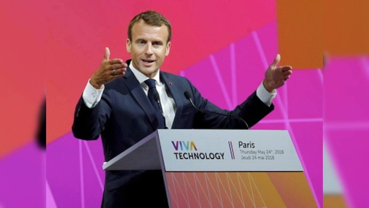 Macron urges Europe to set global standards for digital technology ...