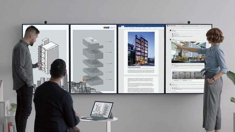 Microsoft launches Surface Hub 2 with a 50.5-inch multi-touch display ...