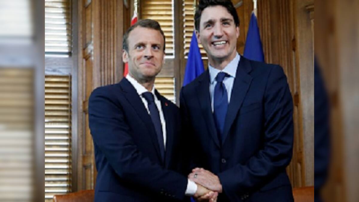 G7 summit: Emmanuel Macron, Justin Trudeau says discussions will focus ...