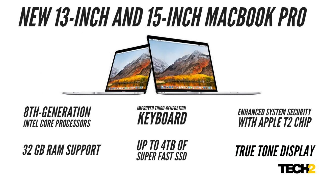 2018 Apple MacBook Pro announced, supports new keyboard and latest ...