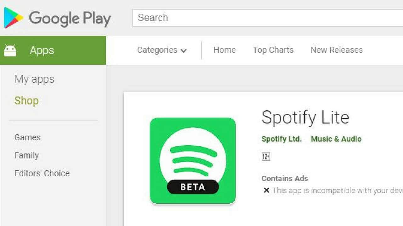 Spotify Lite's 15 MB size is great, but it comes at the cost of ...