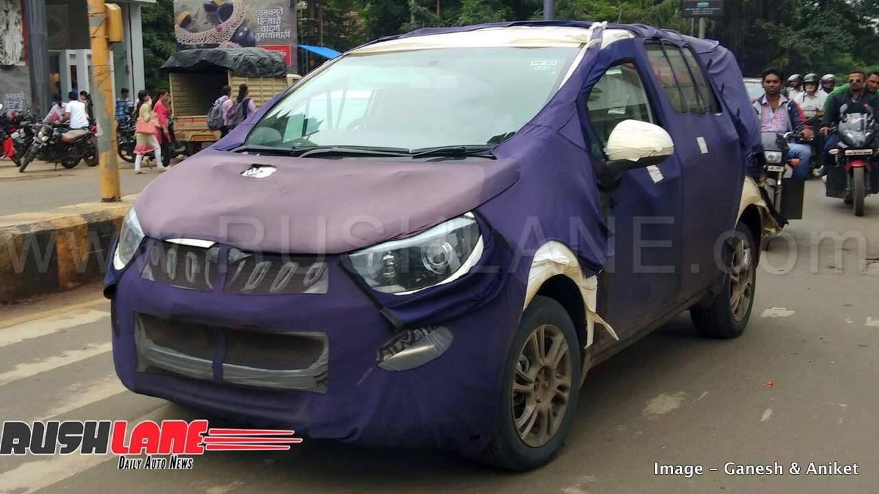 Eight-seater Mahindra Marazzo MPV spotted while testing in camouflage ...