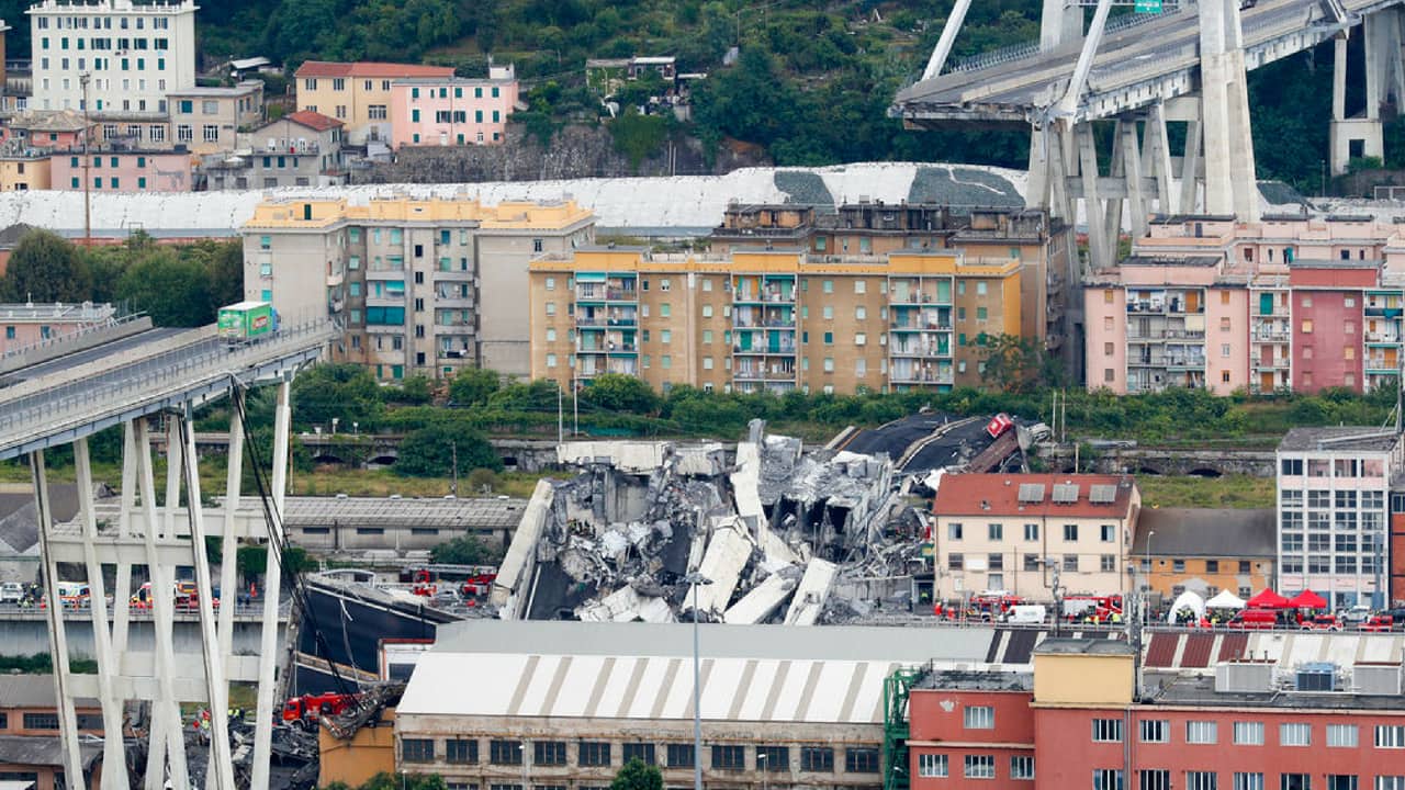 Italy motorway collapse: 39 dead in Genoa tragedy; rescuers scour ...