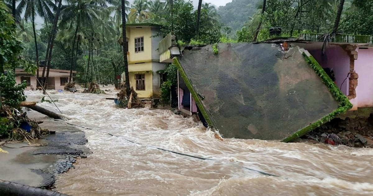 Kerala Rains Heavy Downpour Lashes Several Parts Of State Intensity