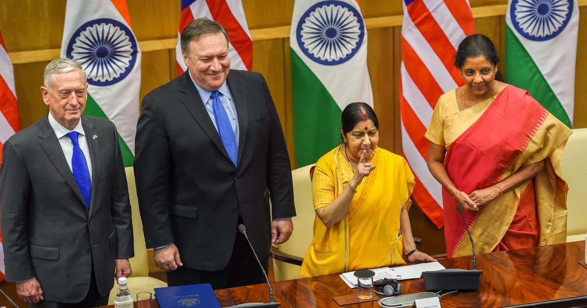2 plus 2 Dialogue India US Sign Key Defence Pact Vow To Work For 2-plus-2-dialogue-india-us-sign-key-defence-pact-vow-to-work-for