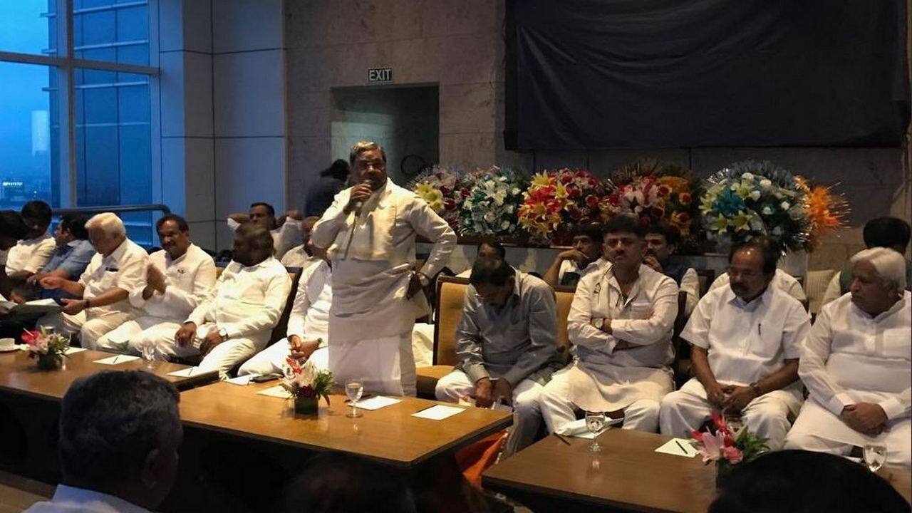 Karnataka Congress holds Legislative Party meeting; MLAs, MLCs express ...